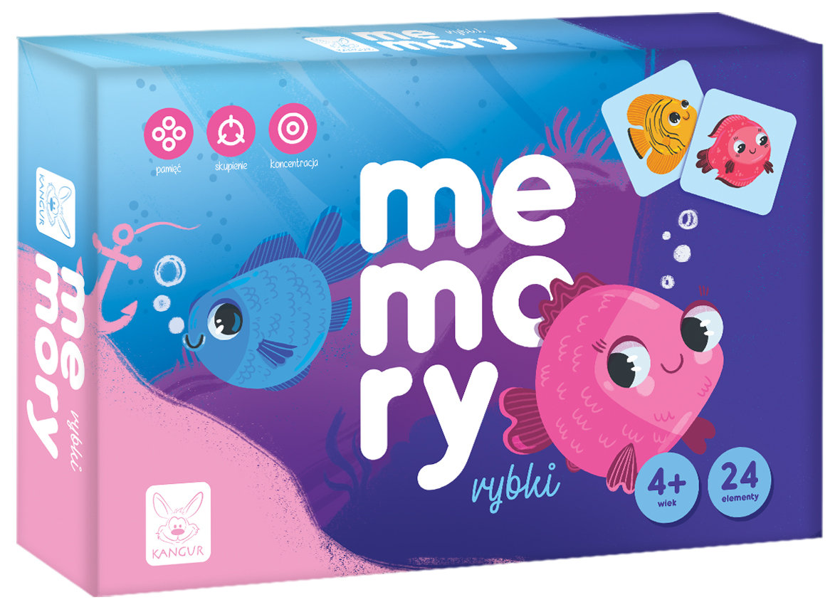 Memory rybki, gra rodzinna, Kangur - Kangur | Sklep EMPIK.COM