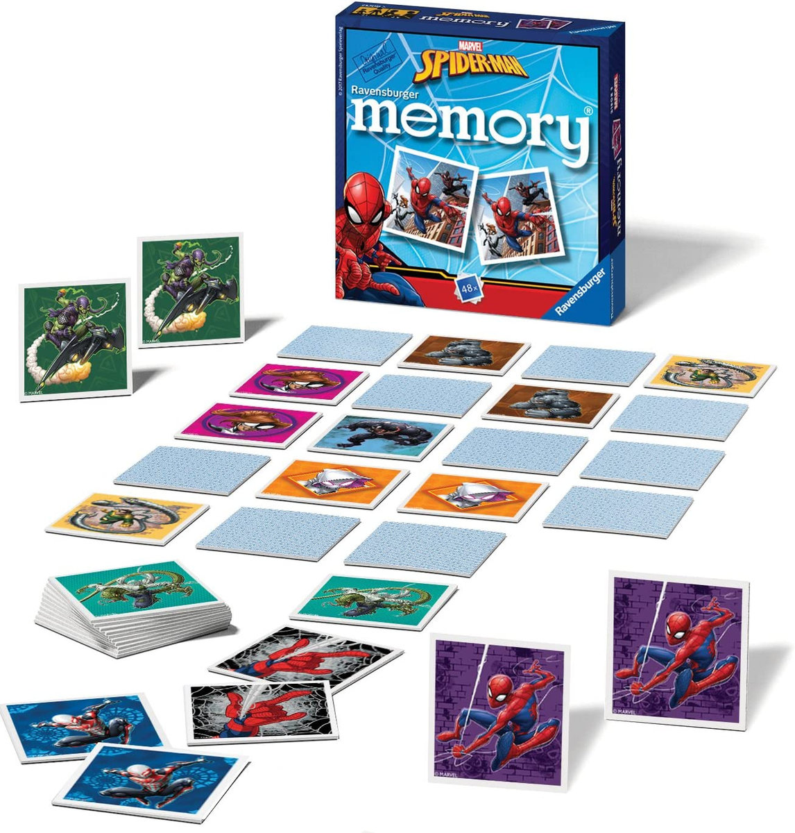 Memory Spiderman, gra logiczna, Ravensburger, 48 elementów ...