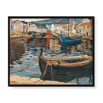 Menci Clement Crncić Port w Kraljevicy 50×40 - ANTYKWARIAT "CZUŁA JEST ...