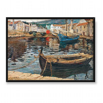 Menci Clement Crncić Port w Kraljevicy 70×50 - ANTYKWARIAT "CZUŁA JEST ...