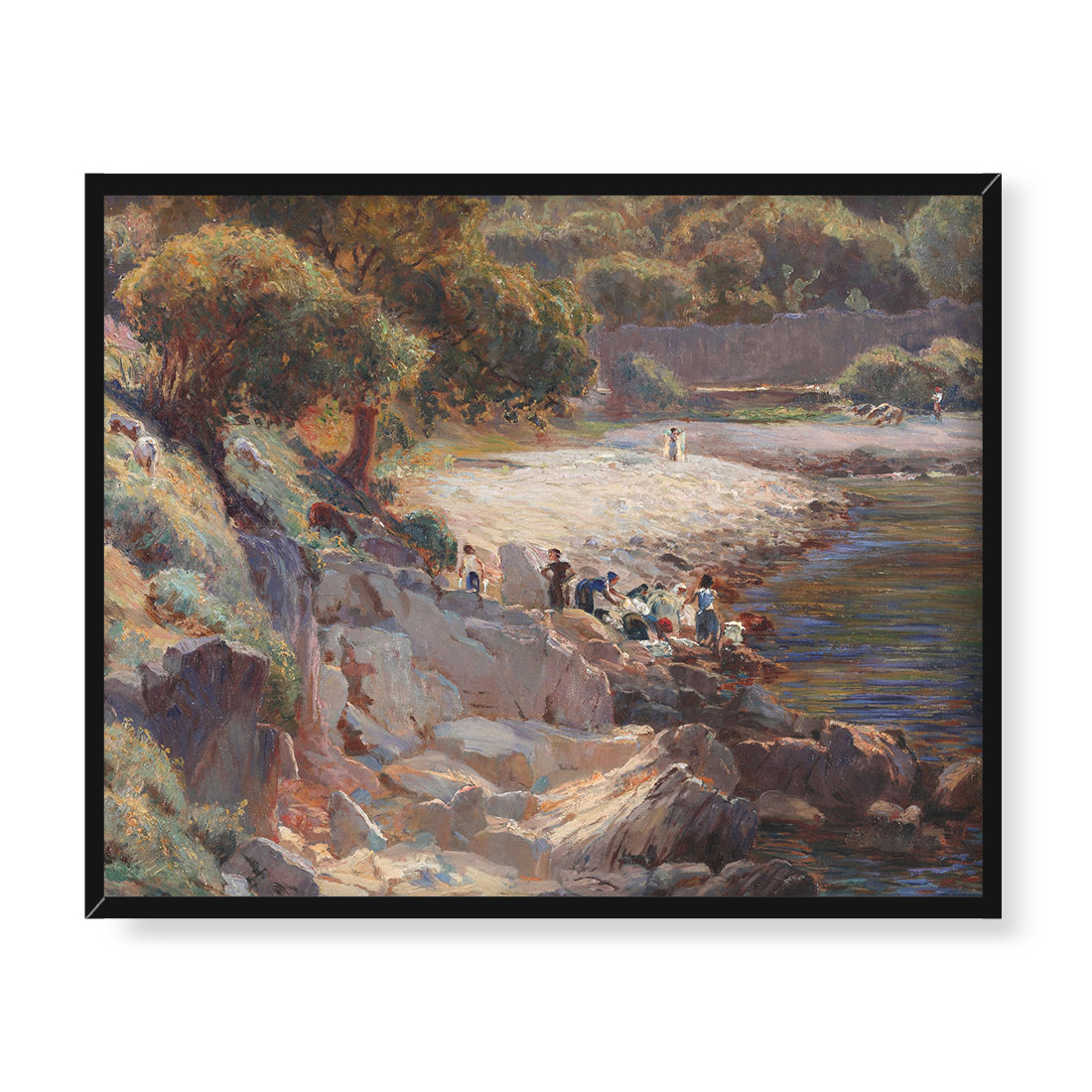 Menci Clement Crncić Praczki 50×40 W RAMIE - ANTYKWARIAT "CZUŁA JEST ...