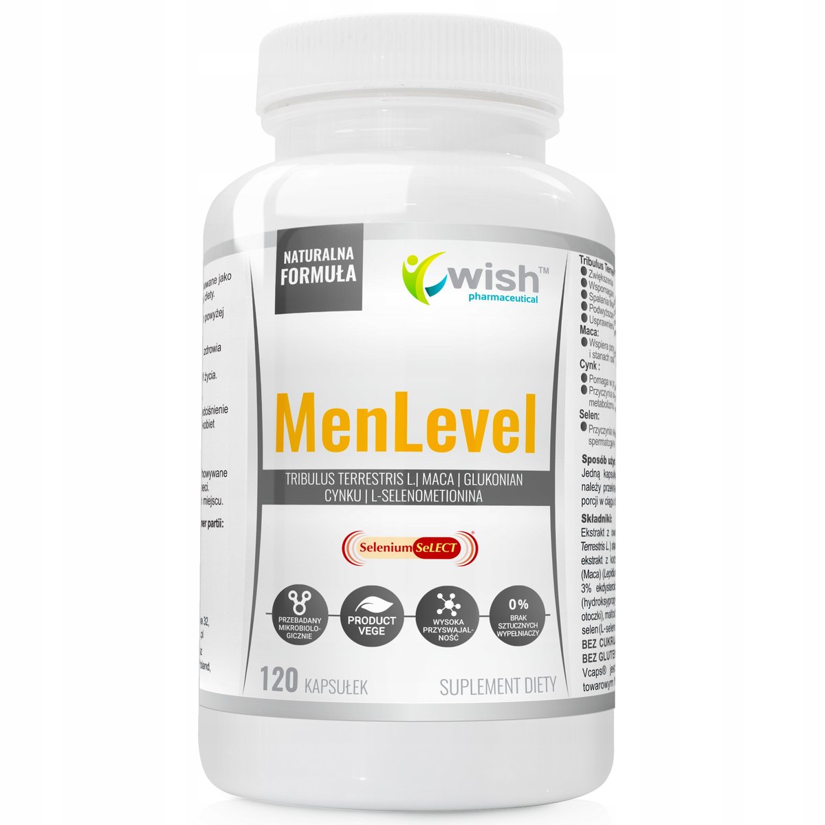 Menlevel Tribulus Terrestris Suplement Testosteron Wysokie Libido 120 ...