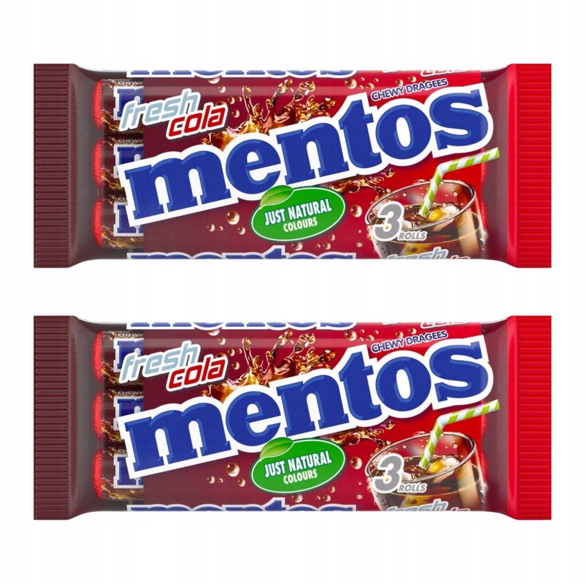 MENTOS DROPS Mentosy o Smaku Coli Fresh Cola Orzeźwienie x2 - Mentos ...