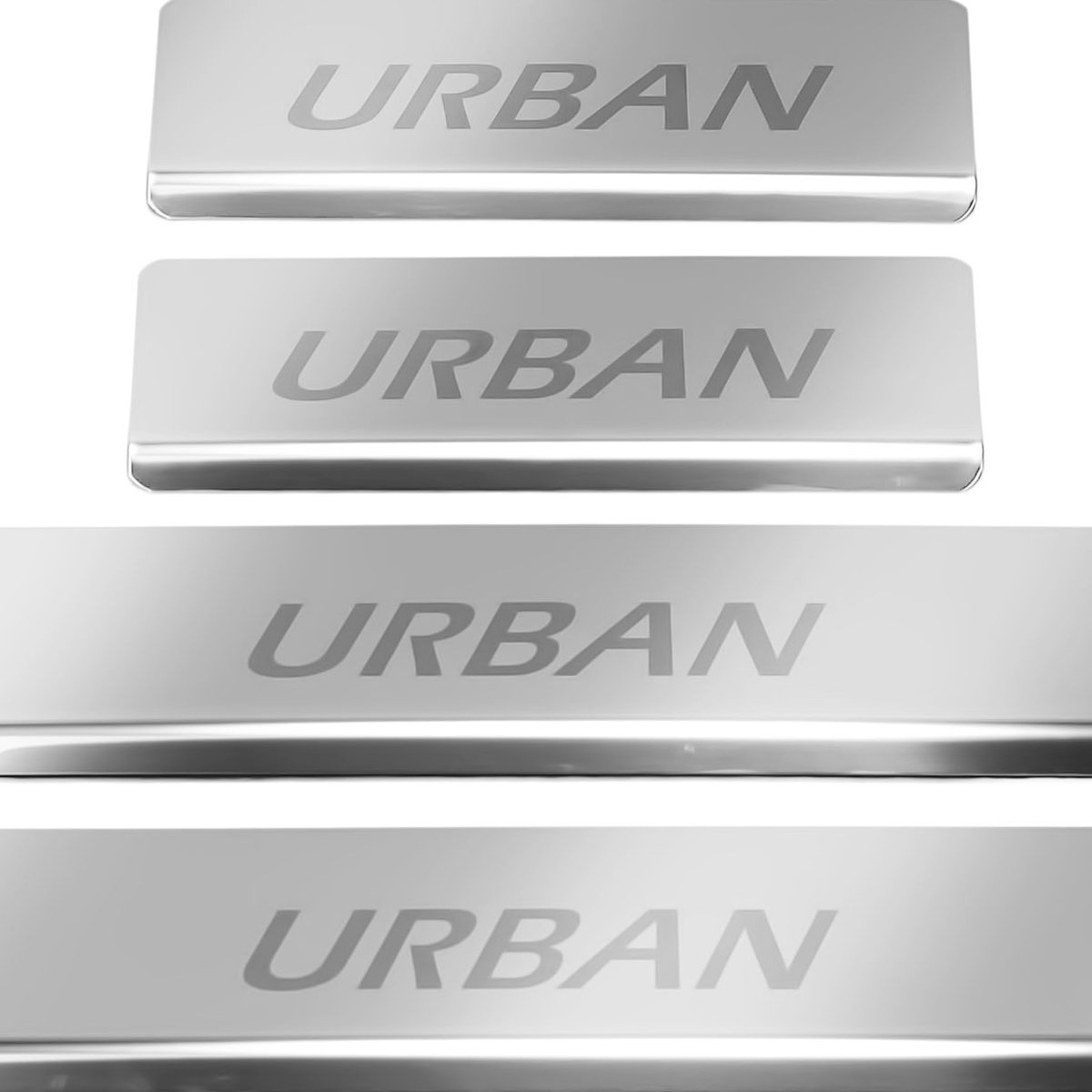 MERCEDES B W246 URBAN Listwy progowe, wykończenie połysk ze stali ...