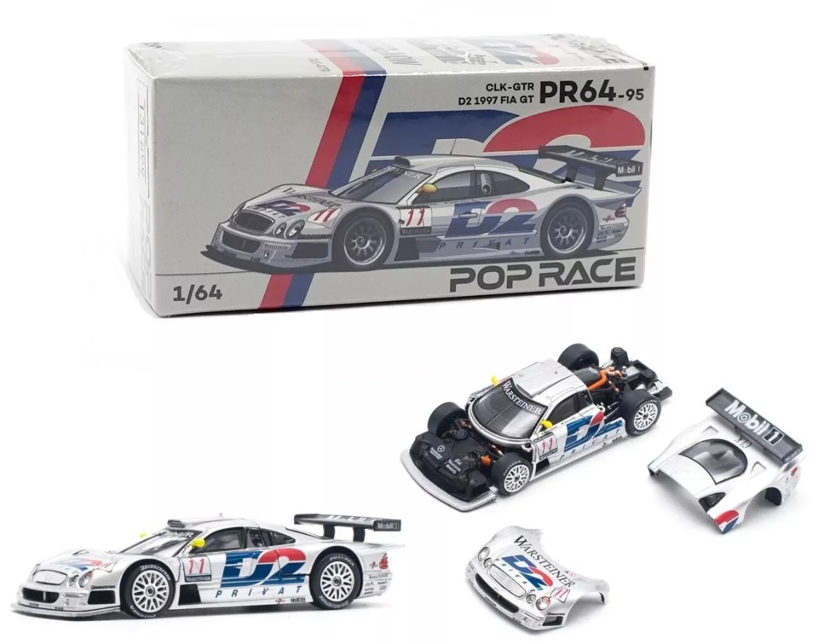 Mercedes-Benz Amg Clk Gtr Fia Gt D2 - 1997 Pop Race 1:64 - Mercedes ...