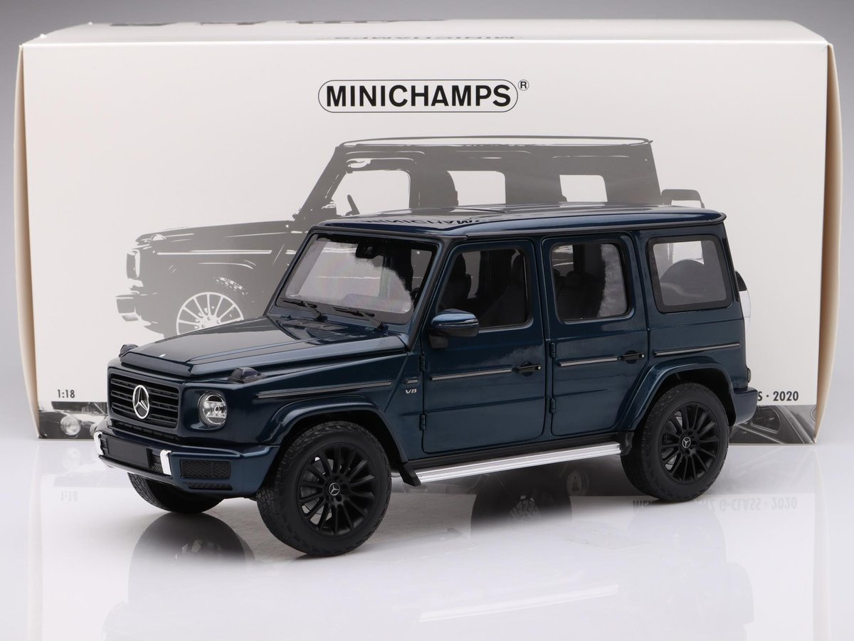 Mercedes-Benz G500 V8 (W463) - 2020, blue Minichamps 1:18 - Minichamps ...