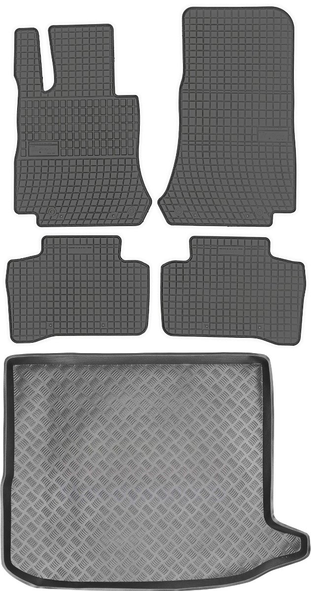 Mercedes GLC Coupe od 2017r. Bagażnik MIX-PLAST 19058 + Dywaniki FROGUM 401938 - Max-Dywanik ...