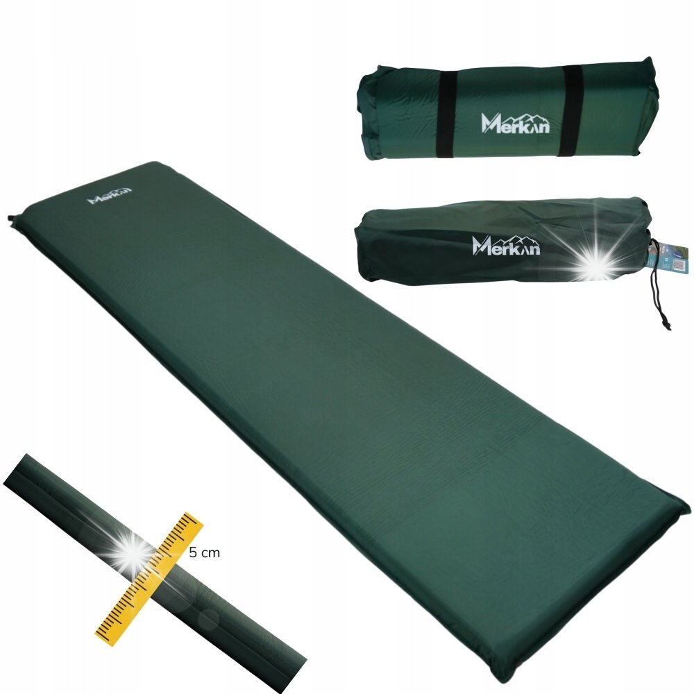 MERKAN Mata Samopompująca Turystyczna Kempingowa Pod Namiot 180 x 50 x ...