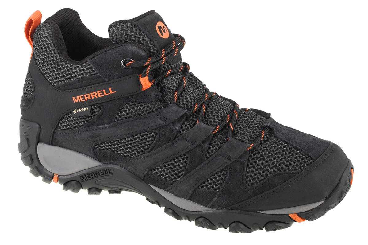 Merrell Alverstone Mid GTX J84575, Męskie, buty trekkingowe, Czarne ...