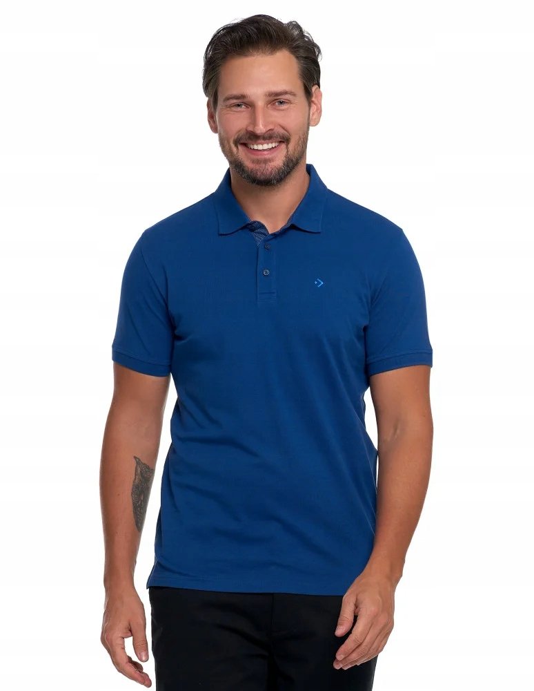 Męska bawełniana koszulka polo Moraj OTP2600-002 granatowy XXL - Moraj | Moda Sklep EMPIK.COM