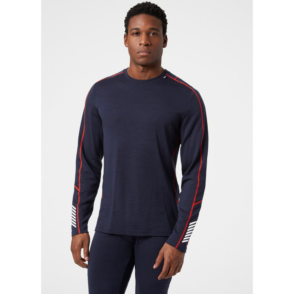 Męska Koszulka Termoaktywna Helly Hansen Lifa Merino Lightweight Crew ...