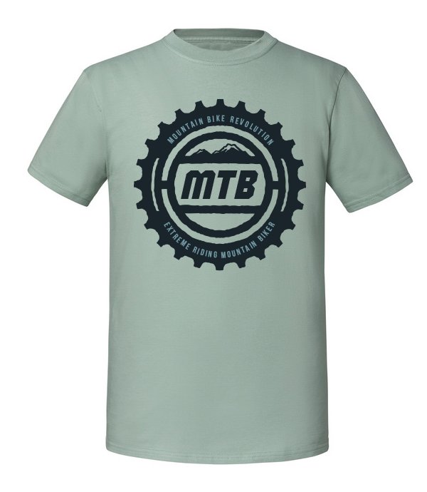 Męska koszulka z nadrukiem - Mountain Bike Miętowy XL - TAGFORCE | Moda ...