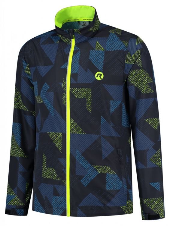 Męska Kurtka Do Biegania Rogelli Electro Running Jacket | Black/Blue ...