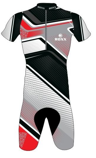 Męskie strój triathlonowy Roxx Race Gel Cycling Skinsuit | GREY L ...