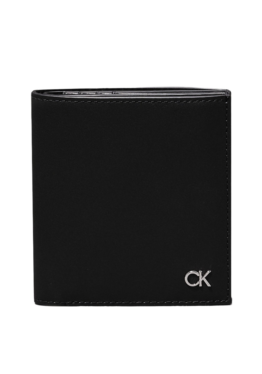 Metal CK Trifold 6CC W/Coin Uomo calvin klein K50K512290-BEH Nero ...
