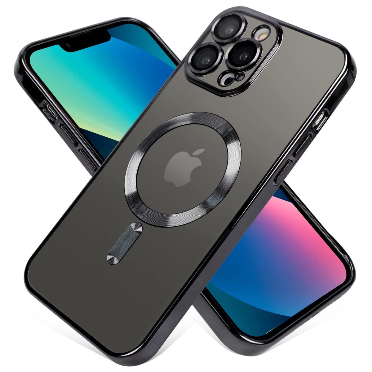 Metaliczne Etui Magsafe Do Iphone 12 Pro Max Z Ochroną Obiektywu