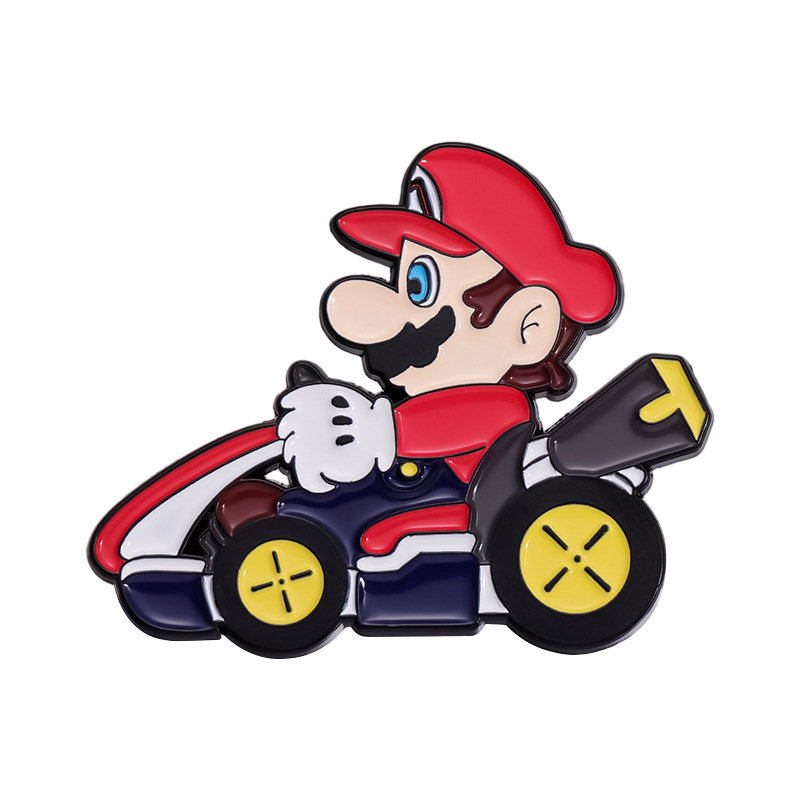 Metalowa Przypinka Gamer Super Mario Bros Gokart Game - Inna marka ...
