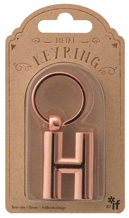 Metalowy brelok do kluczy litera H Keyring - IF | Sklep EMPIK.COM
