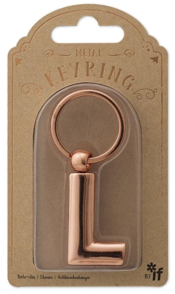 Metalowy brelok do kluczy litera L Keyring - IF | Sklep EMPIK.COM