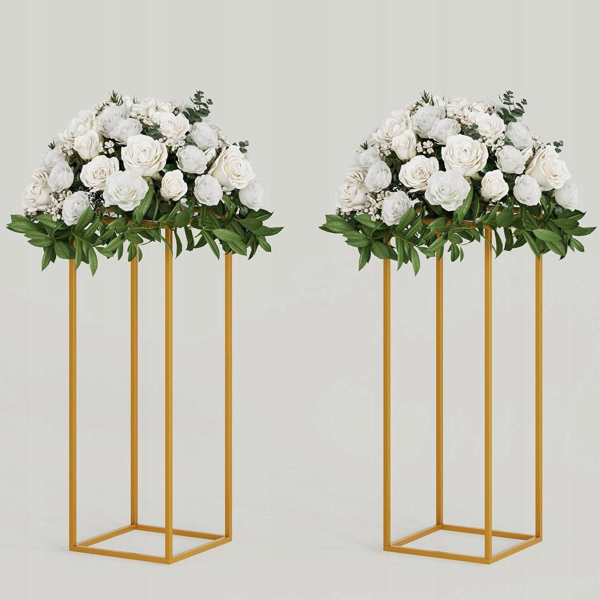 Metalowy stojak na kwiaty kwietnik 60 cm dekoracja na stół imprezę 2 szt - Inna marka | Sklep ...