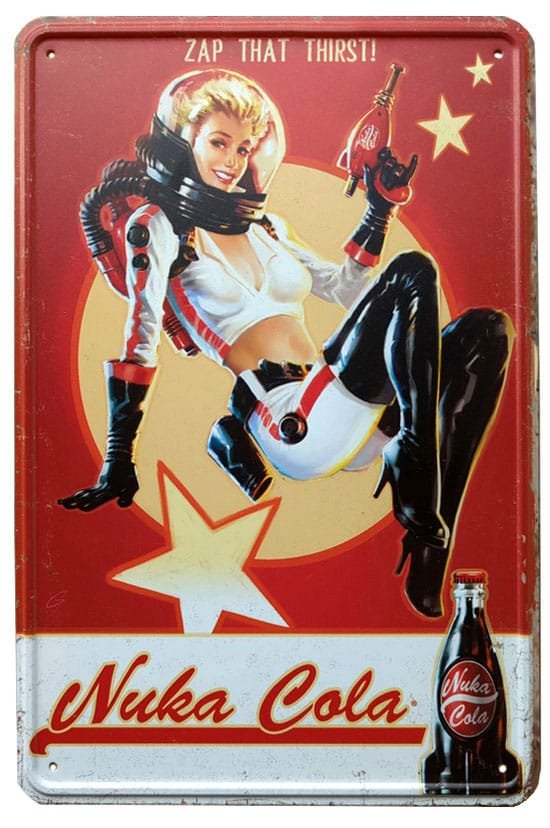 Metalowy Znak Fallout Nuka Cola Girl Oficjalna Licencja Devplus