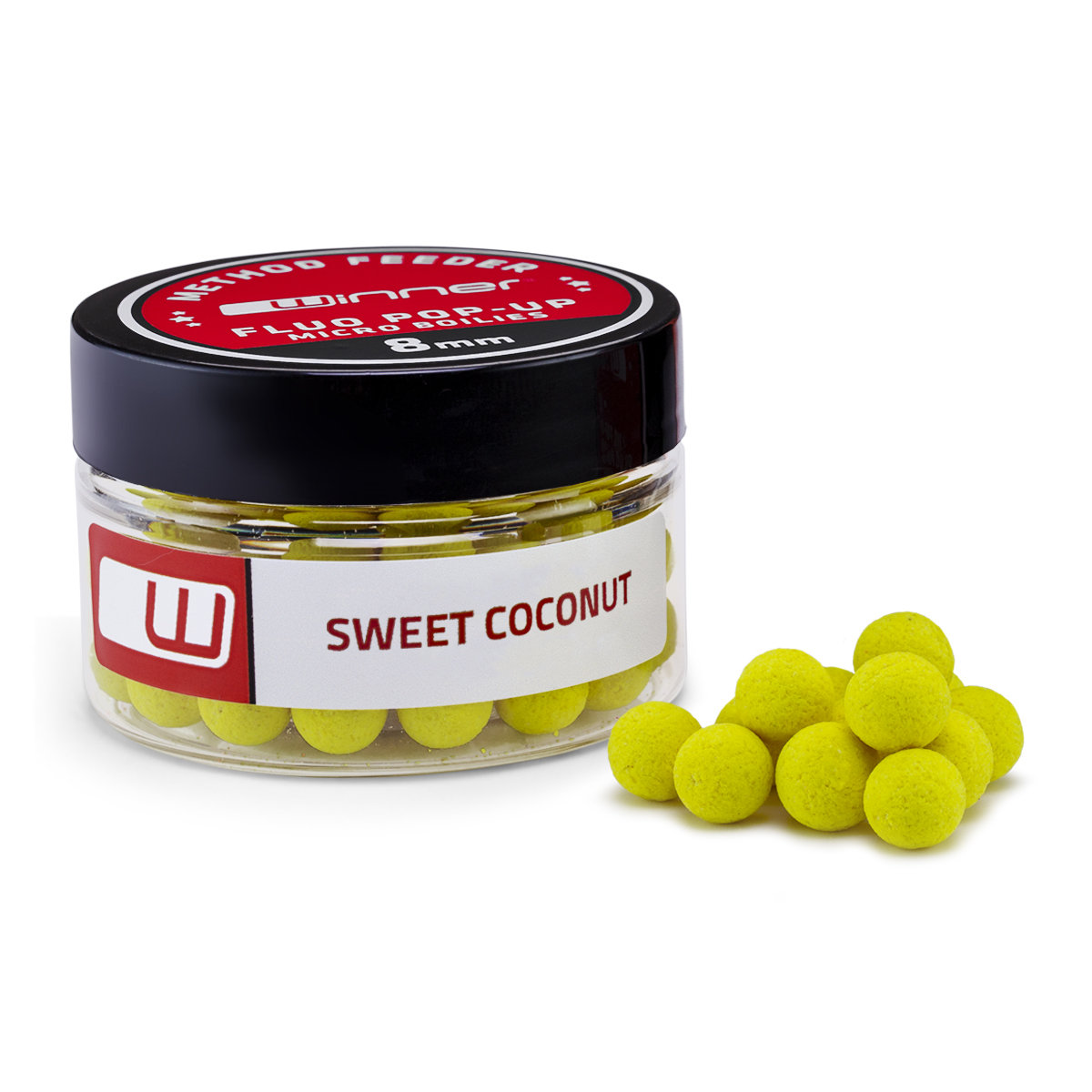 Method/Feeder Fluo Pop-Up Micro Boilies 8mm/20g Kokosowa Słodycz ...