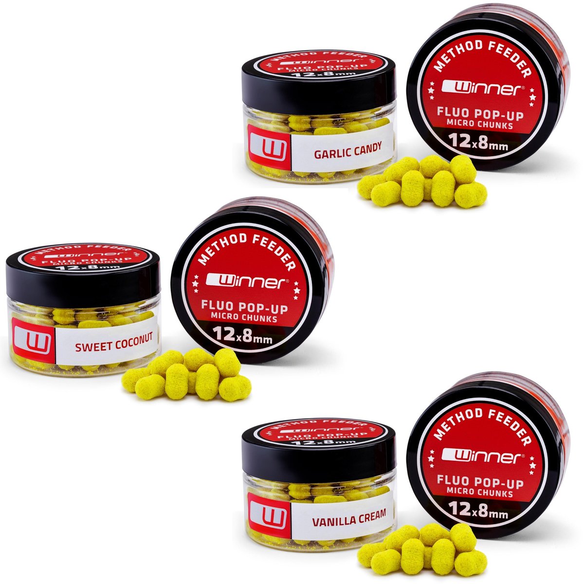 Method/Feeder Fluo Pop-Up Micro Chunks 20g - Zestaw 3 sztuki Słodki Mix ...