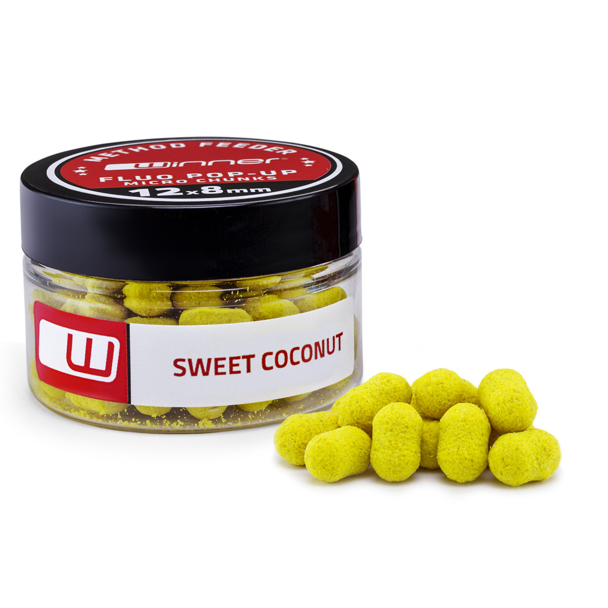 Method/Feeder Fluo Pop-Up Micro Chunks Kokosowa Słodycz - Tandem Baits ...