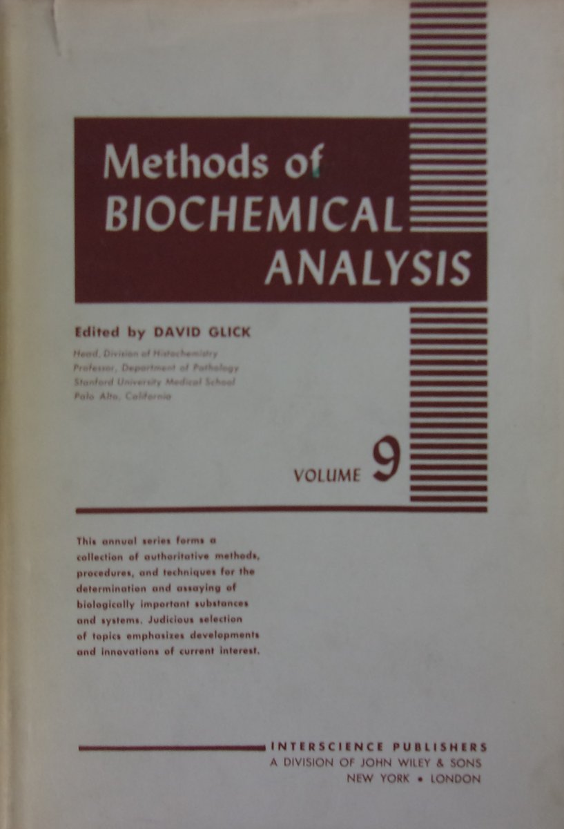 Methods of biochemical analysis, Vol. 9 - W opisie | Książka w Empik