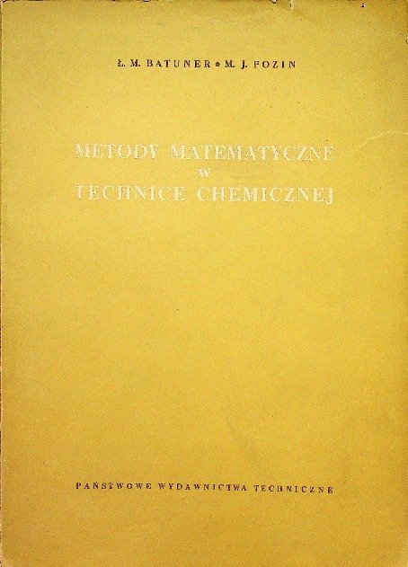 Metody matematyczne w technice chemicznej - Opracowanie zbiorowe | Książka w Empik