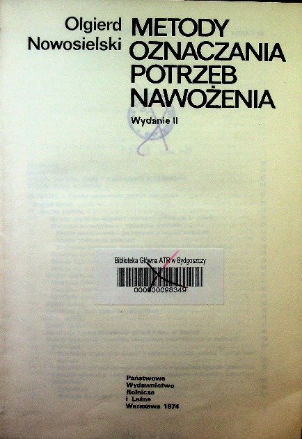 Metody oznaczania potrzeb nawożenia - Opracowanie zbiorowe | Książka w Empik