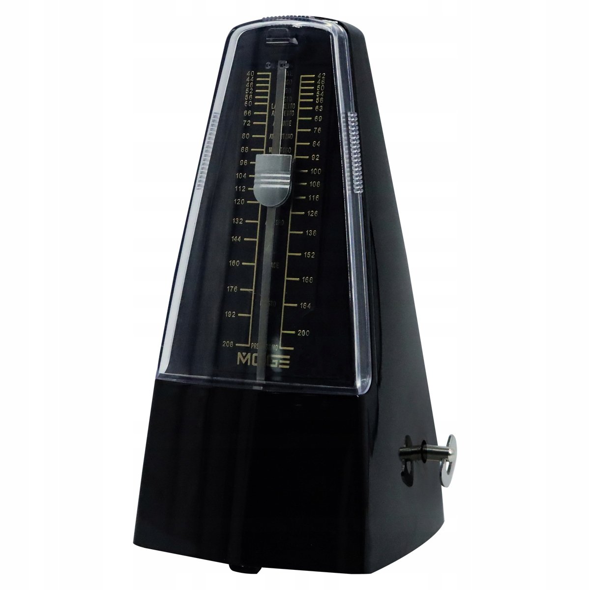 Metronom mechaniczny przenośny klasyczny elegancki z dzwonkiem Moge M ...