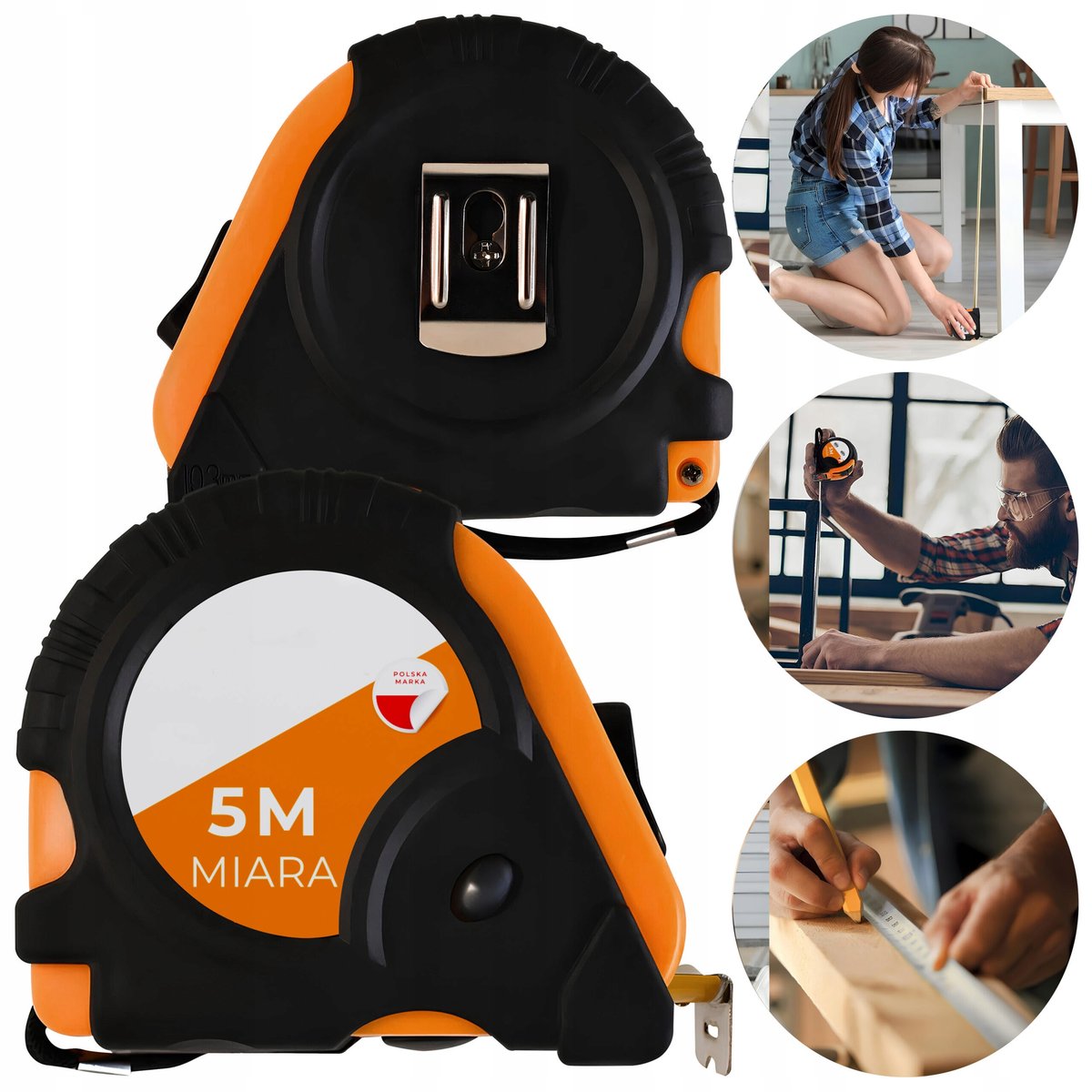 METRÓWKA miara zwijana 5m z blokadą taśma miernicza metalowa miarka - Nice Stuff | Sklep EMPIK.COM