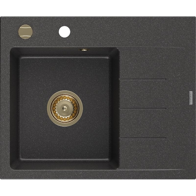 Mexen Ben zlewozmywak granitowy 1-komorowy z ociekaczem lewy 600 x 500 ...