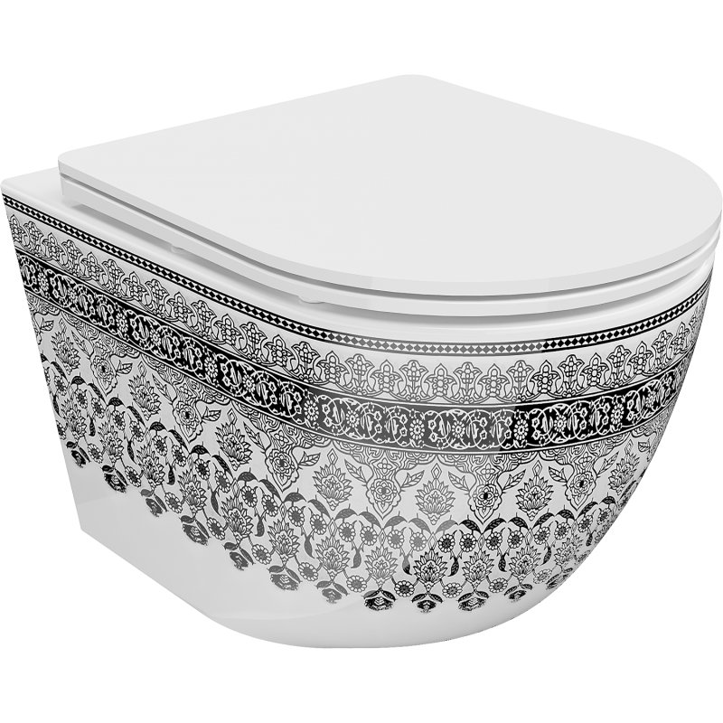 Mexen Lena miska wc Rimless z deską wolnoopadającą slim, duroplast ...