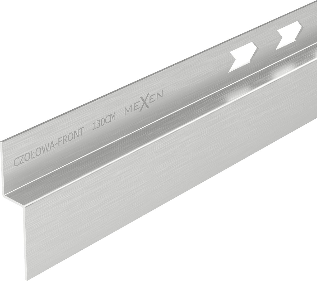 Mexen Line-B listwa brodzikowa czołowa 130 cm, inox - 181003130U ...