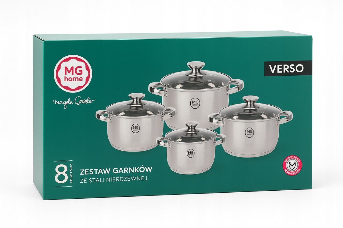 MG Home Verso Zestaw garnków 8el. indukcja - MG Home | Sklep EMPIK.COM