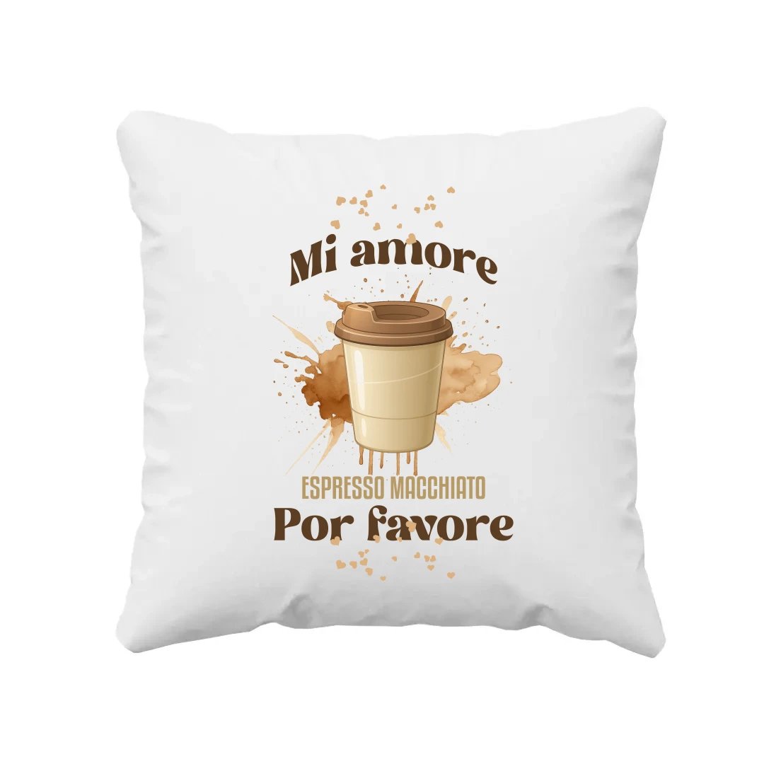 Mi amore espresso macchiato por favore - poduszka na prezent - Koszulkowy | Sklep EMPIK.COM