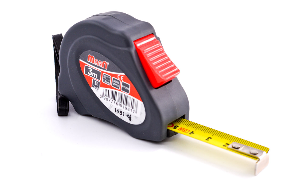 Miara metrówka zwijana 3m x 16mm - MAAN | Sklep EMPIK.COM