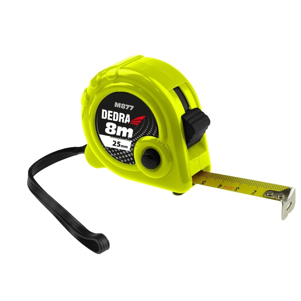 Miarka 8mx25mm DEDRA M877 2 x stop - Dedra | Sklep EMPIK.COM