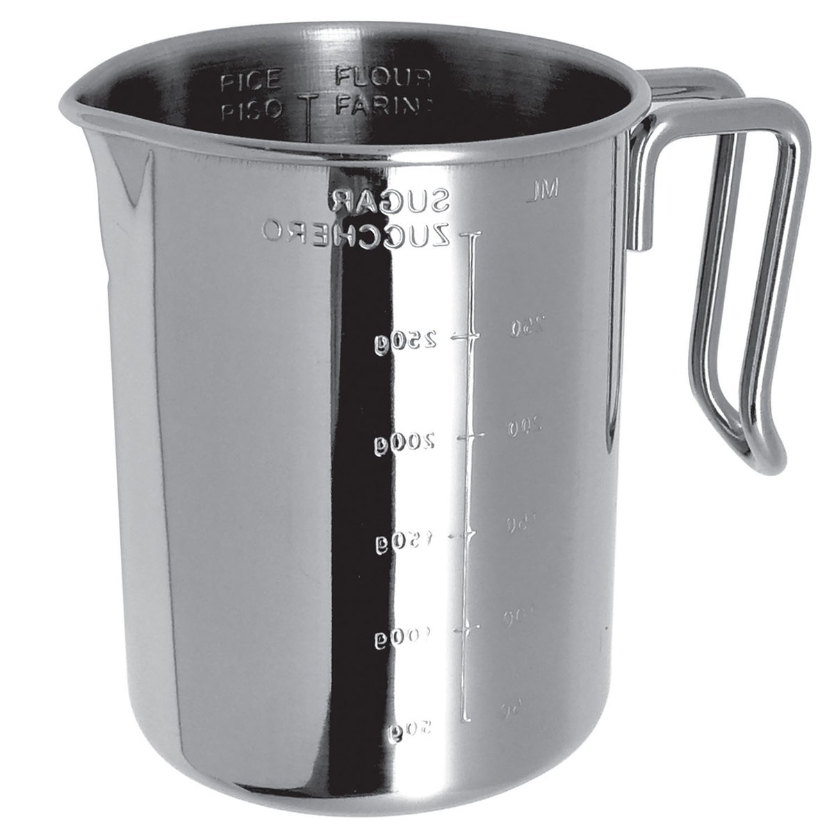 Miarka Stalowa 330 ml Ideale – Dzbanek z Podziałką – Stal 18/10 ...