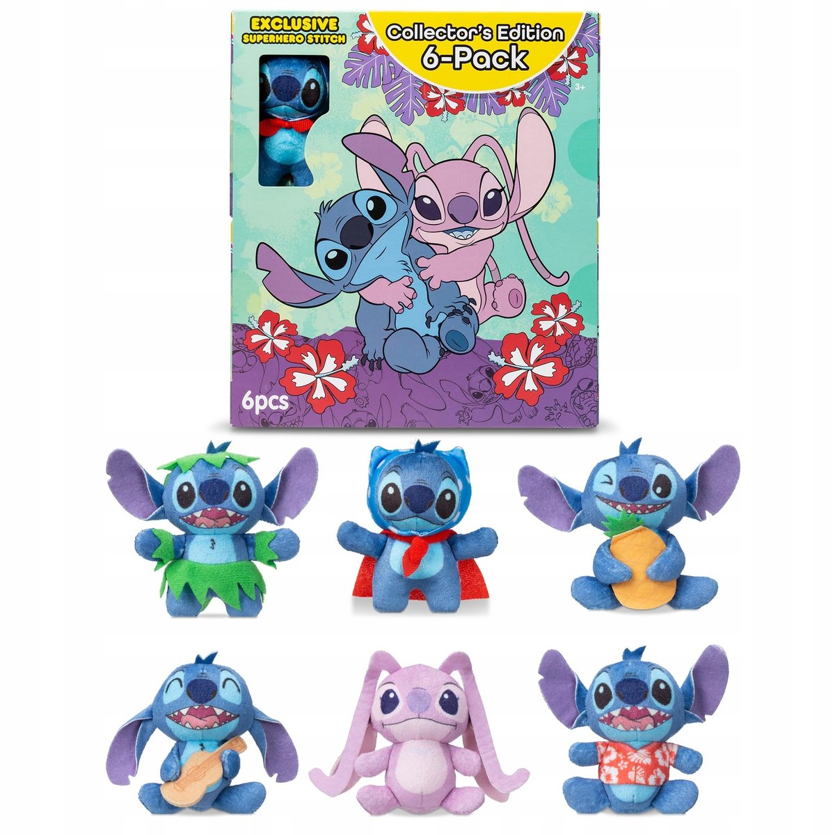 Micro Teenies Disney Stitch 6 Pack - Miniaturowa pluszowa figurka ...