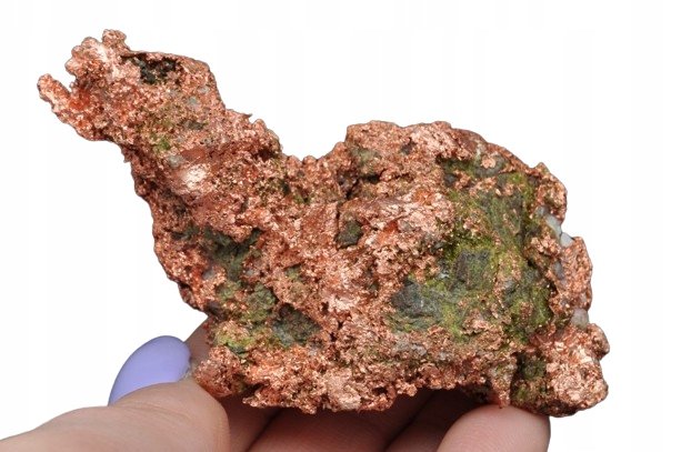 * Miedź Rodzima Usa Złotoczerwona Barwa Śliczny Pierwiastek Nr 14 ...