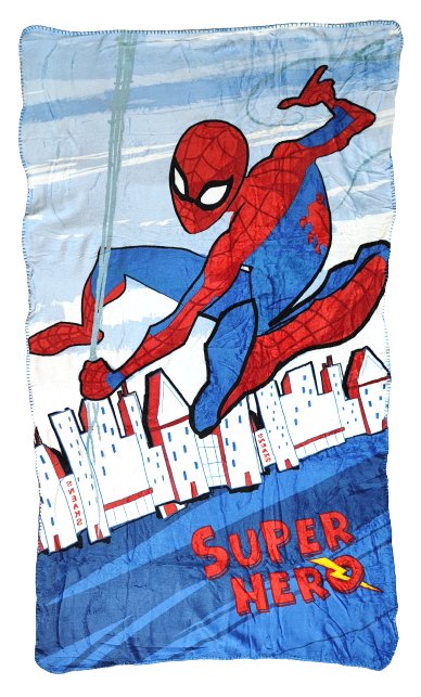 Miękki kocyk Spider-Man Super Hero Marvel 100 x 150 cm - Inna marka ...