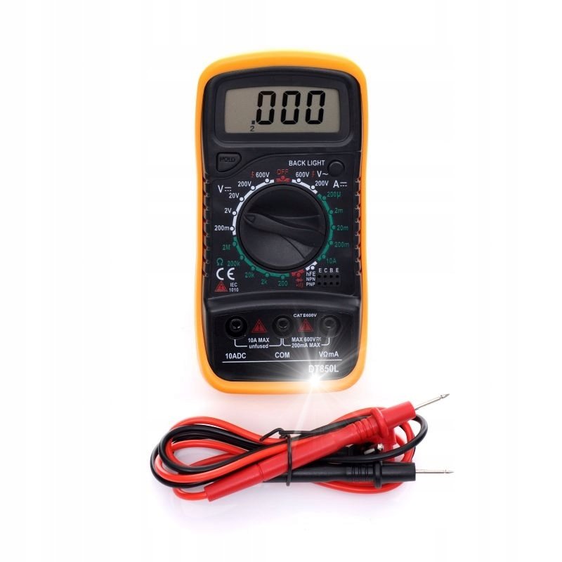 MIERNIK UNIWERSALNY CYFROWY ELEKTRONICZNY z wyświetlaczem LCD - Kraft ...