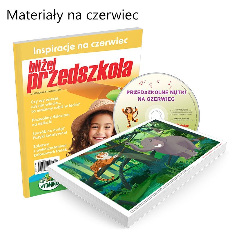 Miesięcznik + zestaw pomocy dydaktycznych 5.272/2024 materiały na czerwiec - Inna marka | Prasa ...