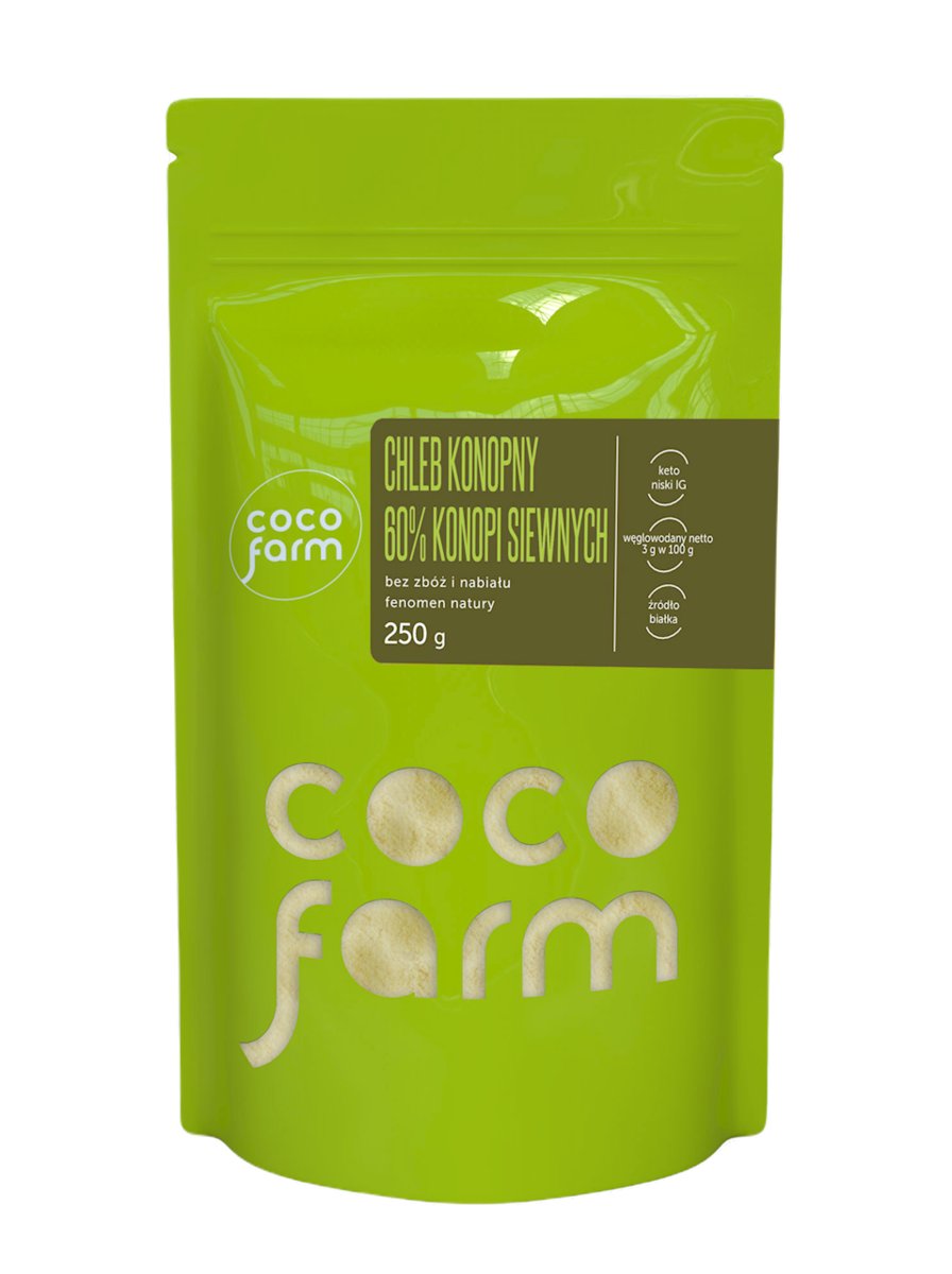 MIESZANKA NA CHLEB KONOPNY BEZ DODATKU CUKRÓW 250 g - COCO FARM - COCO FARM | Sklep EMPIK.COM
