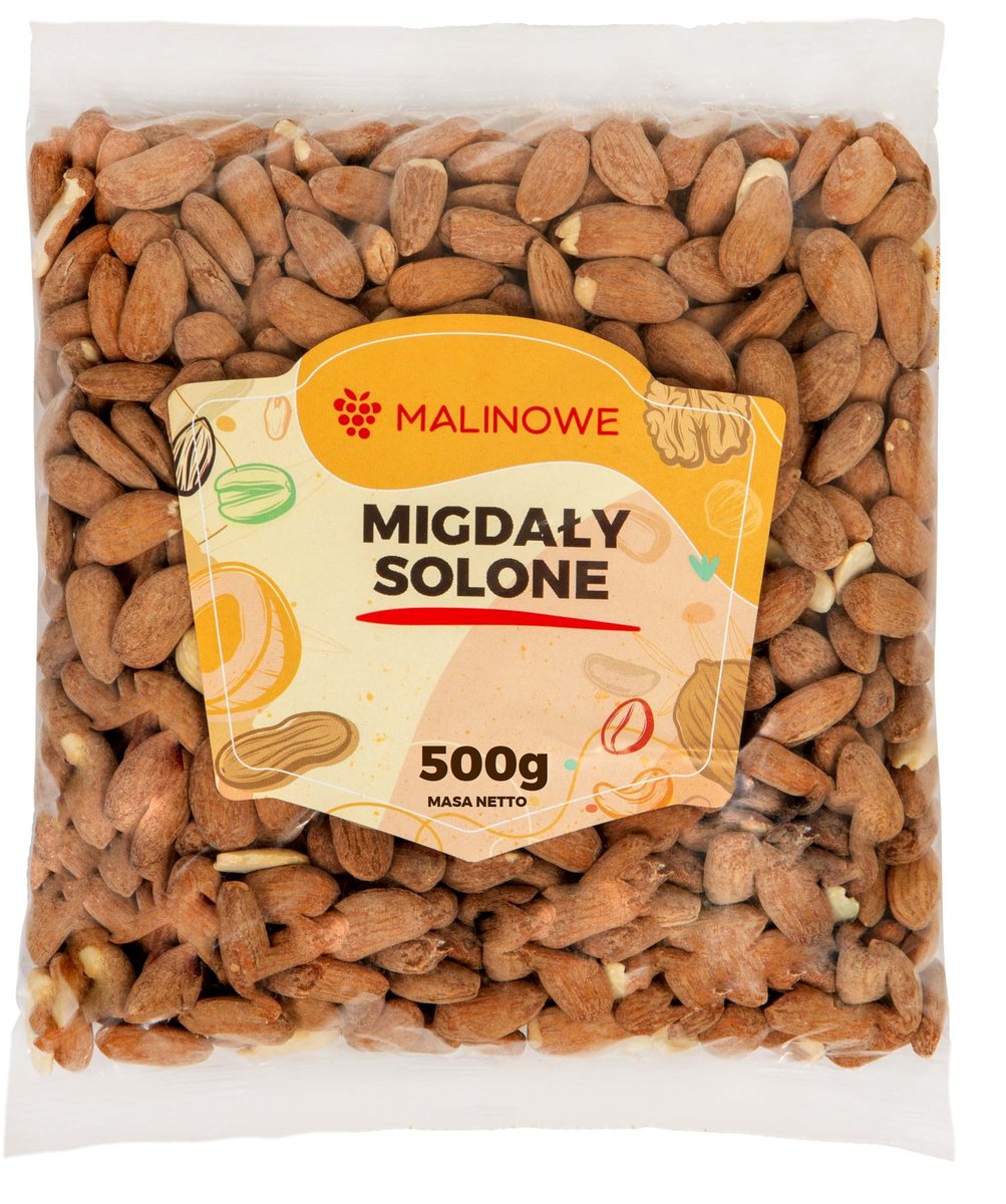 Migdały Solone 500G - Malinowe | Sklep EMPIK.COM