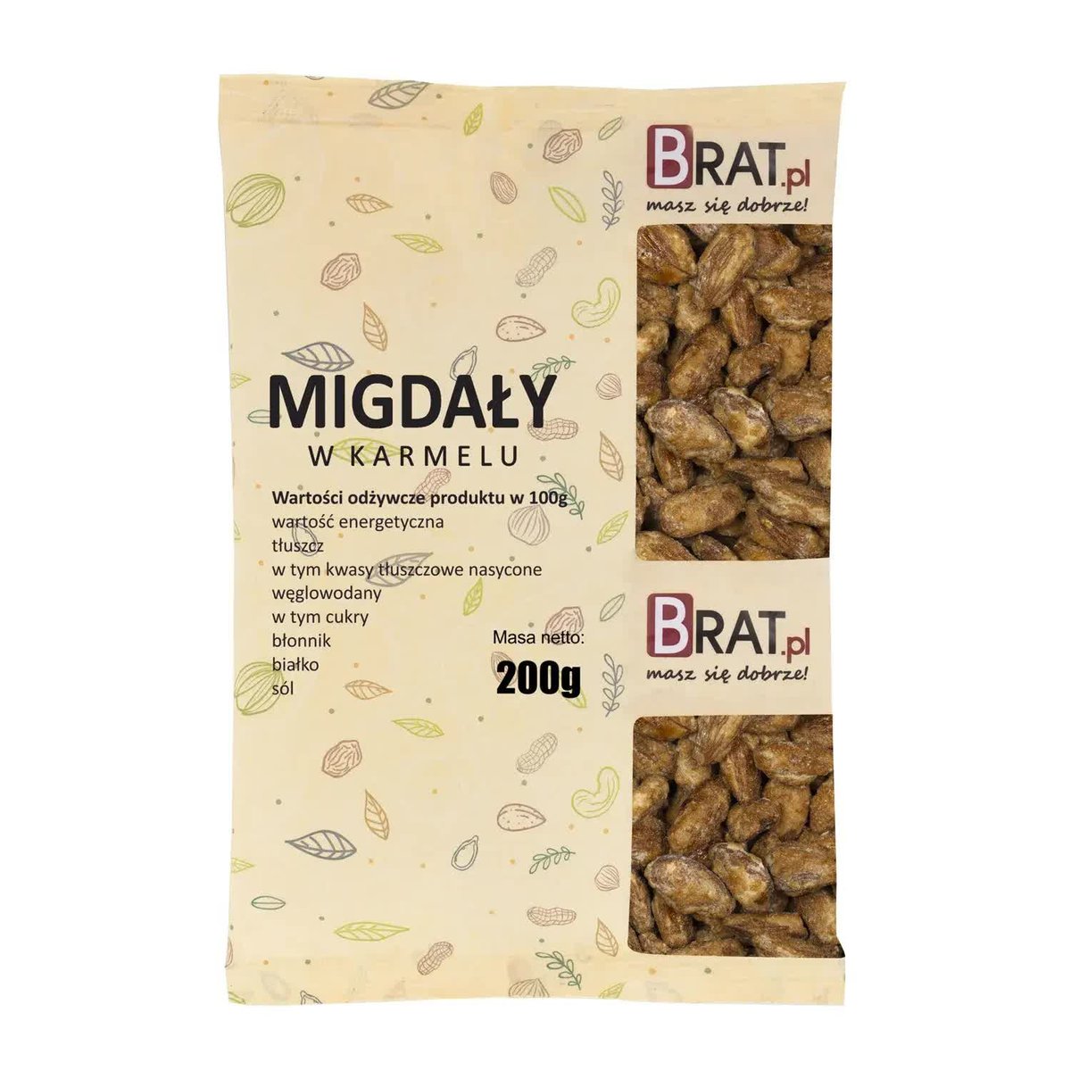 Migdały w karmelu 200g - Brat | Sklep EMPIK.COM