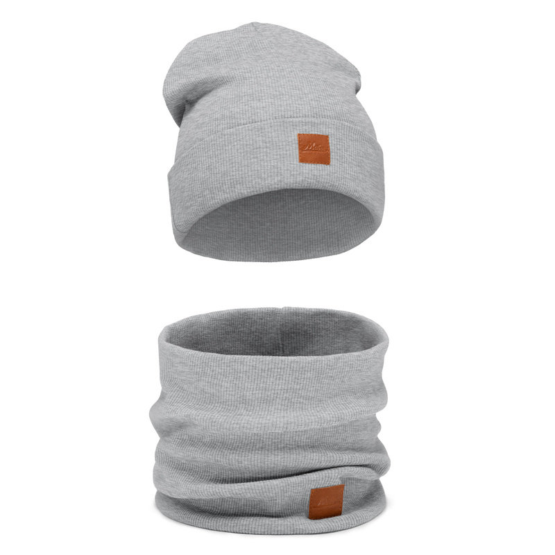 Mikos, Komplet Damski, Młodzieżowy, Komin, Czapka, 703, Szary - Mikos ...